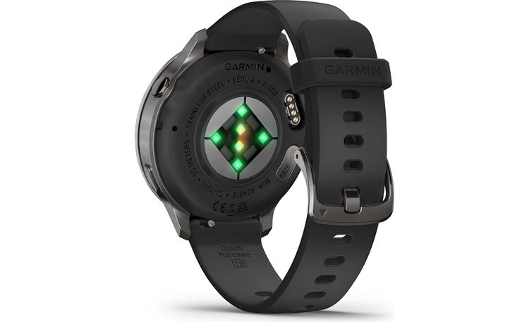 Garmin Venu 4 (Slate with black silicone band) GPS smartwatch — 41 mm ...