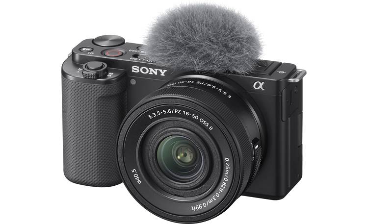 Sony Alpha ZV-E10 OSS II Zoom Lens Kit (Black) 25-megapixel mirrorless camera kit with Wi-Fi ...