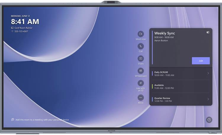MaxHub V8650 Xboard V7 (86") Interactive 4K smart board with camera ...