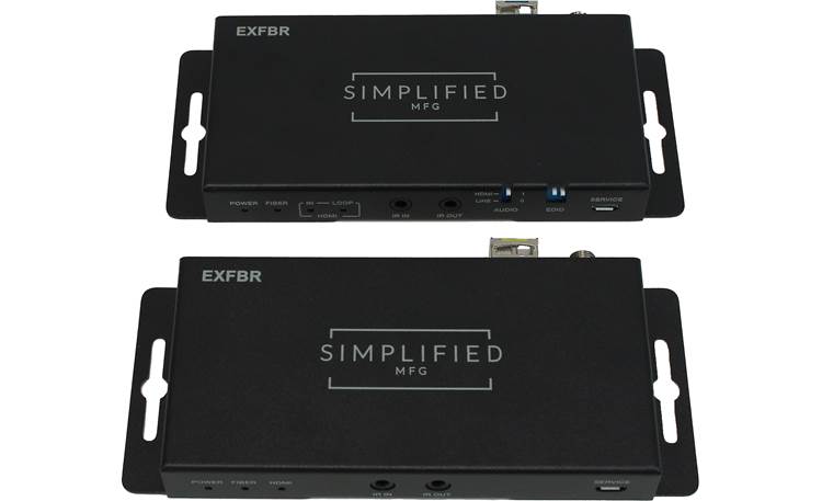 Simplified MFG EXFBR 4K HDMI-over-fiber extender kit at Crutchfield