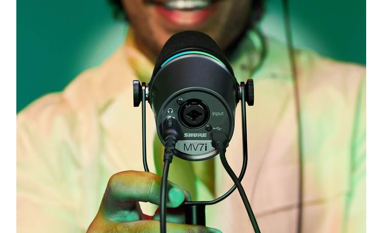 Shure MV7i Smart Microphone & Interface Dynamic microphone with a built ...