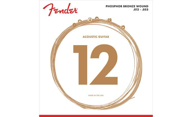 Fender 60L Phosphor Bronze Wound Acoustic Guitar Strings (.012-.053 ...