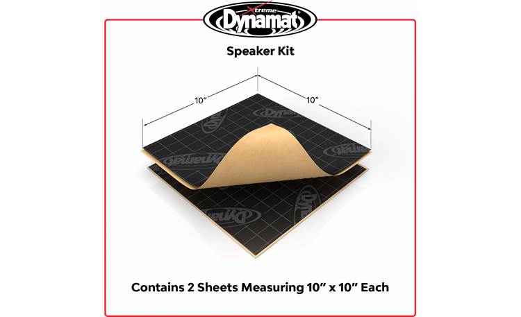 Dynamat 10415 Xtreme Speaker Kit Two 10-in. x 10-in. Sheets at Crutchfield