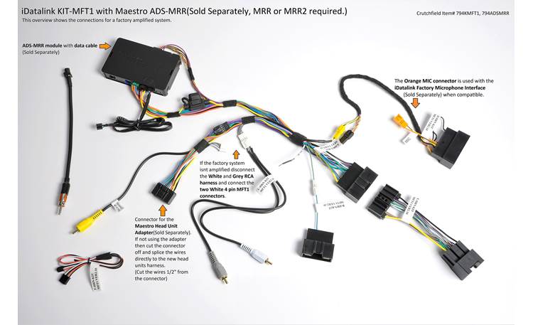 iDatalink KIT-MFT1 Dash and Wiring Kit (Black) Install and connect an ...