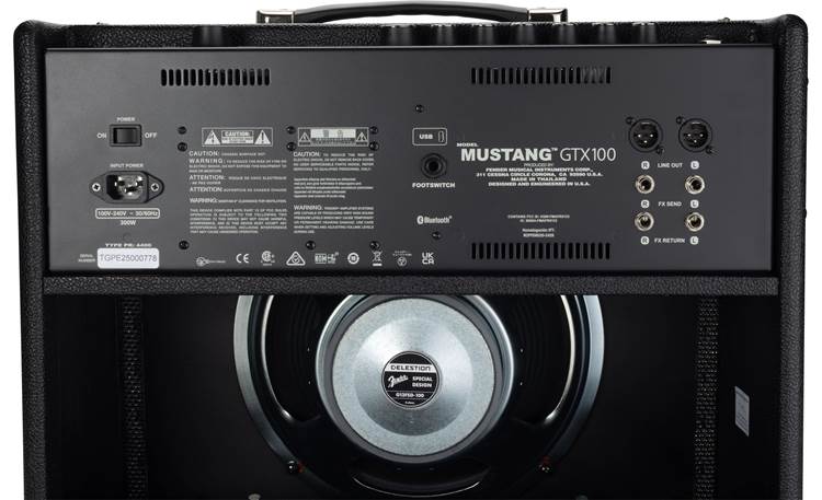 Fender Mustang® GTX100 100-watt digital modeling guitar amplifier with ...