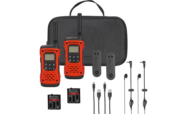 Motorola TALKABOUT™ T605 H₂O Two-Pack Two waterproof two-way FRS radios ...