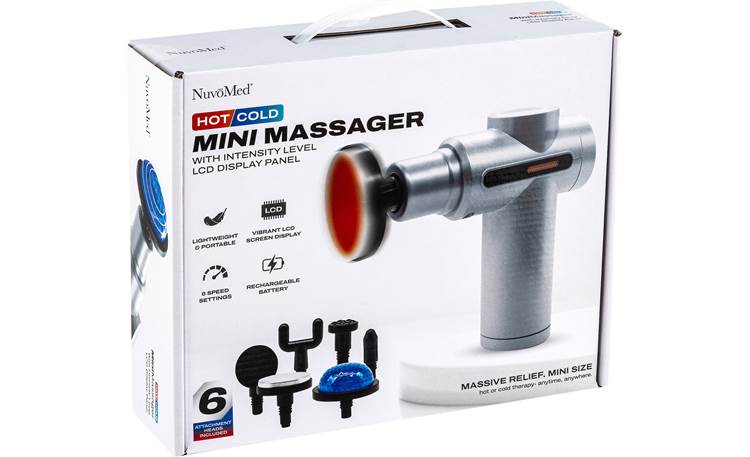 NuvoMed Mini Ergonomic Massage Gun With hot and cold options at Crutchfield