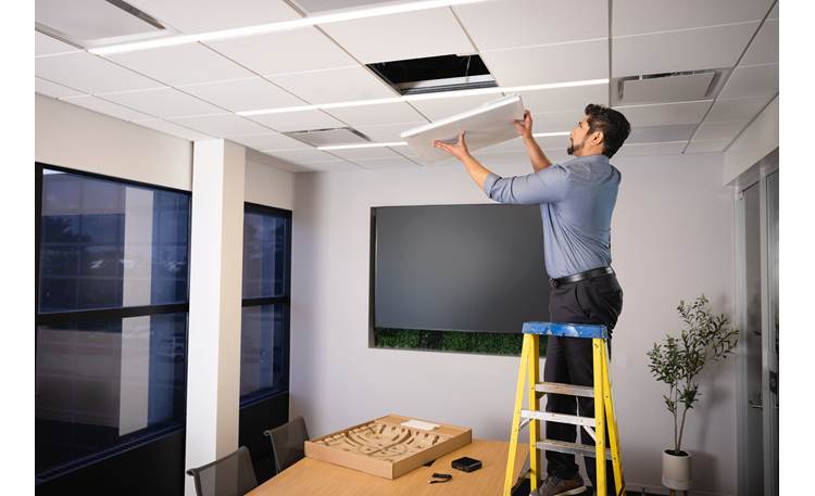 Shure MXA902W-S + ANISUB-MATRIX KIT Ceiling microphone/speaker array ...