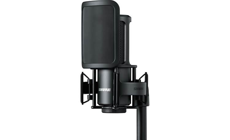 Shure SM4-K-KIT Package includes SM4 microphone, shock mount, pop ...