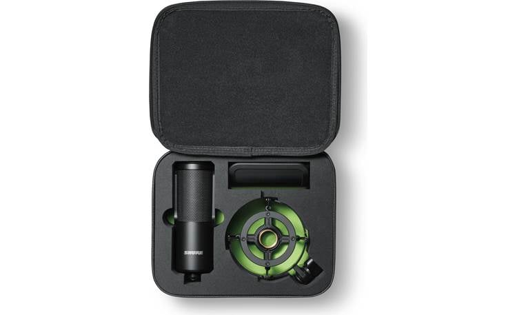 Shure SM4-K-KIT Package includes SM4 microphone, shock mount, pop ...