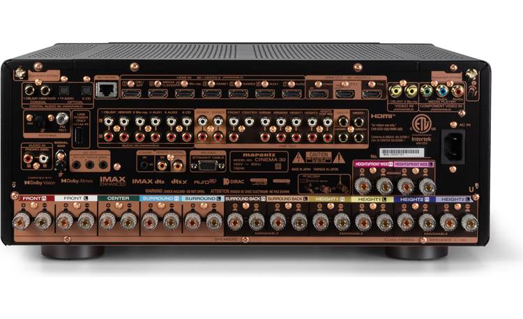 Marantz Cinema 30 (Black) 11.4-channel home theater receiver with Dolby Atmos®, Bluetooth ...