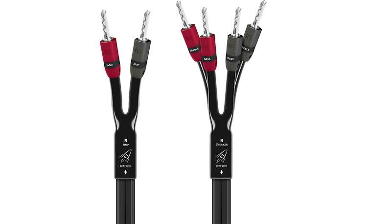 AudioQuest Rocket 11 Single-BiWire (8-foot pair) Bi-wire speaker cables ...