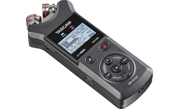 Tascam DR-07XP Portable audio recorder with USB-C interface at Crutchfield