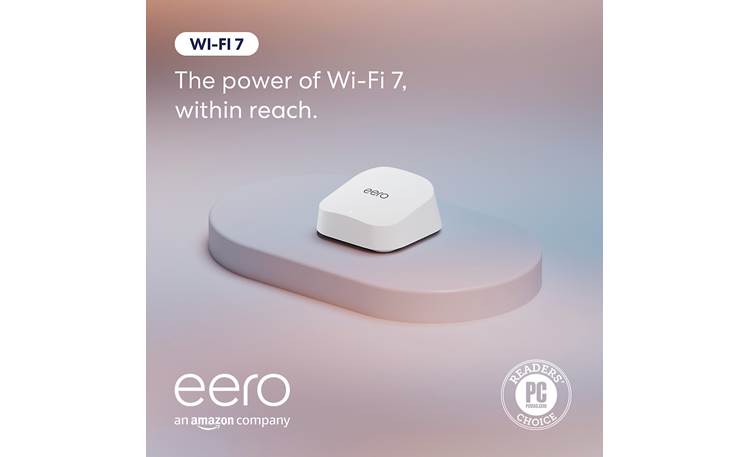 eero 7 (1-pack) Dual-band Wi-Fi 7 router or mesh extender, supports BE5000 speeds at Crutchfield