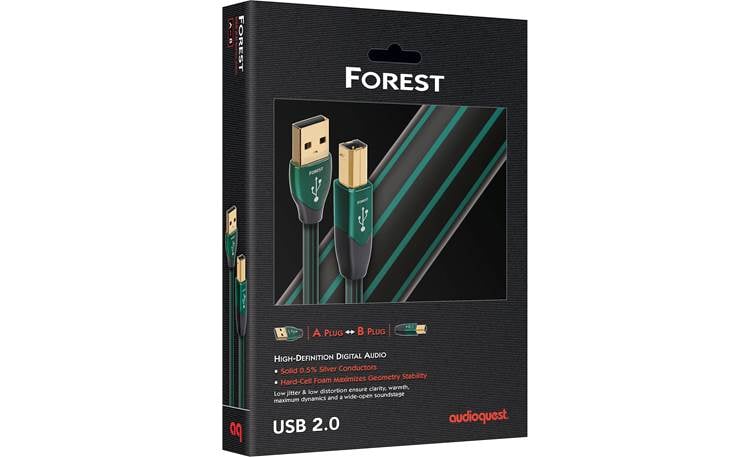 AudioQuest Forest (1.5 meters/5 feet) USB cable, Type-A to Type-B at ...