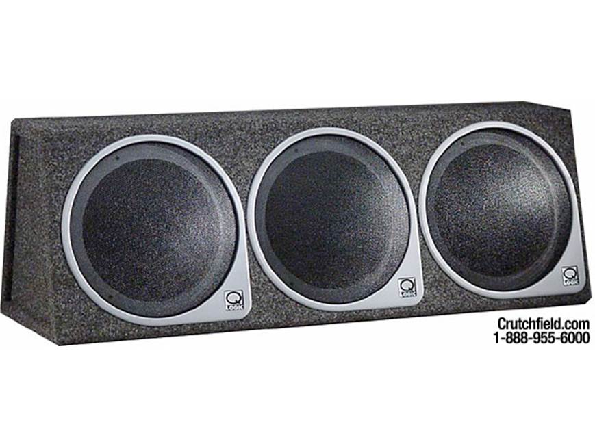 Q-Logic Subwoofer Boxes Compact Type 1 boxes for 10" subs at Crutchfield