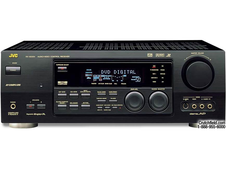 JVC RX-8000V A/V receiver with Dolby Digital and DTS at Crutchfield