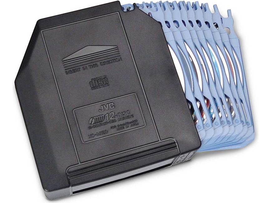 JVC XCM120 12-disc CD changer magazine at Crutchfield