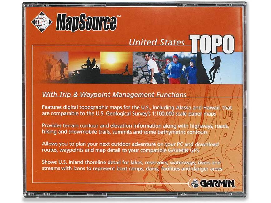 Garmin MapSource U.S. TOPO Topographical map CD-ROMs for Garmin GPS at ...