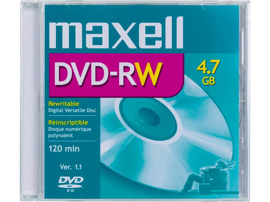 Maxell DVD-RW 4.7GB 4.7GB single-sided DVD-RW at Crutchfield