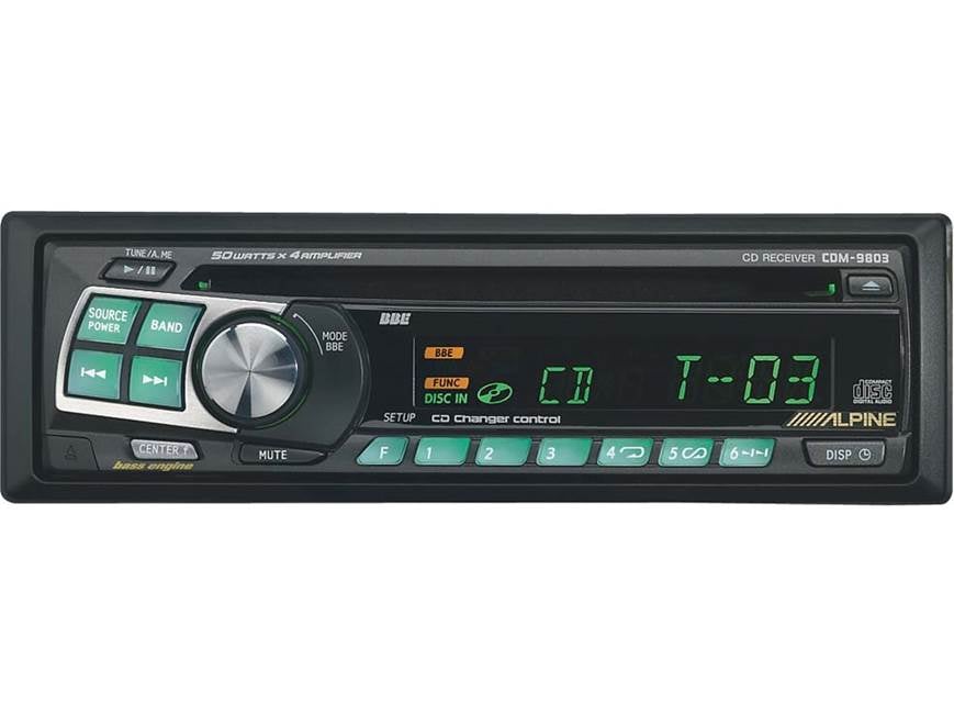 Alpine CDM-9803 CD Receiver with CD Changer Controls at Crutchfield