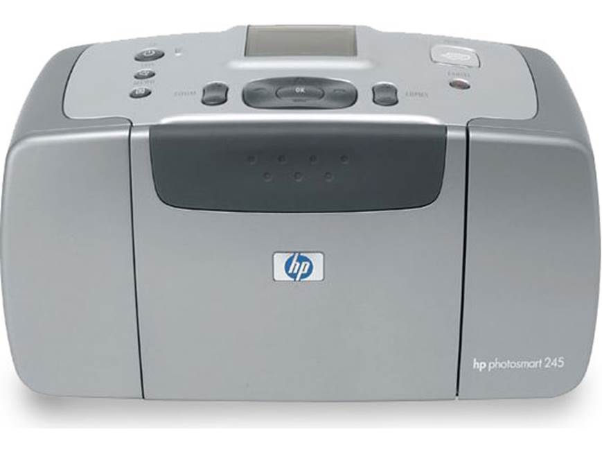 HP Photosmart 245 Compact photo printer with 1.8" color LCD at Crutchfield