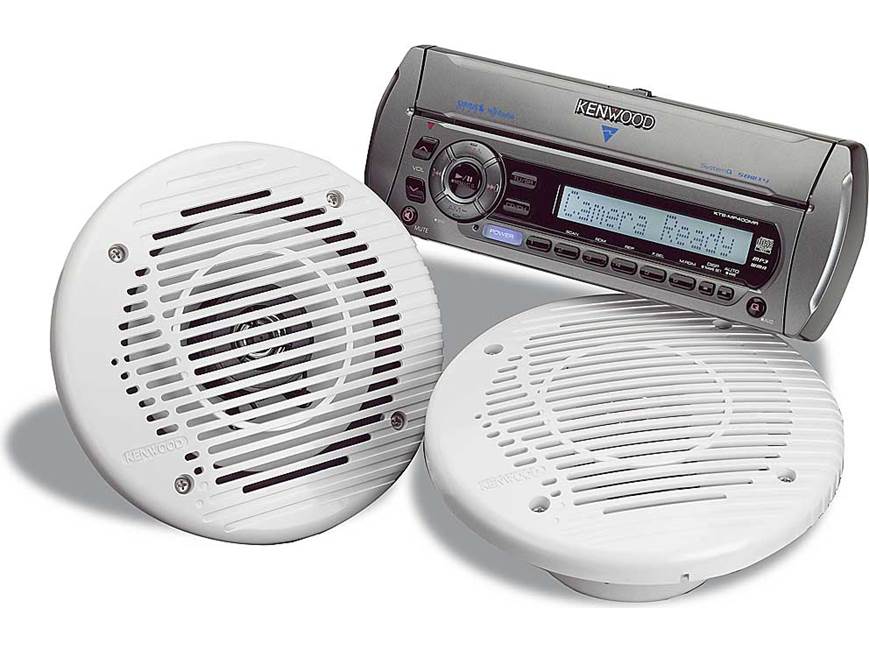 Kenwood Marine Package KTS-MP400MR CD/MP3 player with 6" speakers at ...