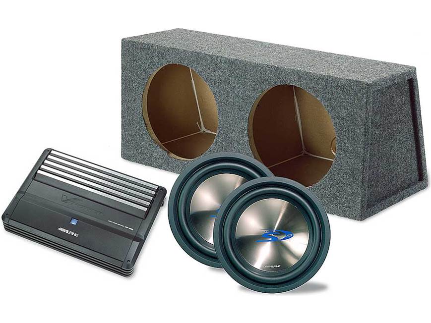 Alpine Bass Package MRP-M650 mono amplifier Two SWS-1022D 10 ...