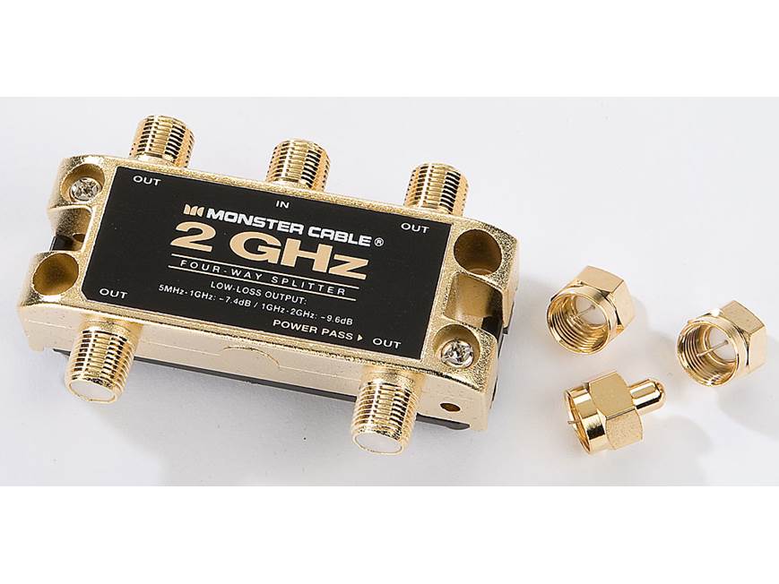 Monster Cable 4-way RF splitter at Crutchfield