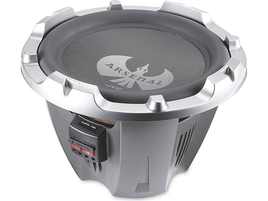 JVC Arsenal CS-AW7240 12" subwoofer with dual 4-ohm voice coils at ...