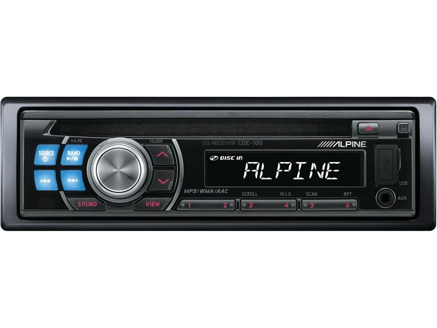 Alpine CDE-100 CD receiver at Crutchfield