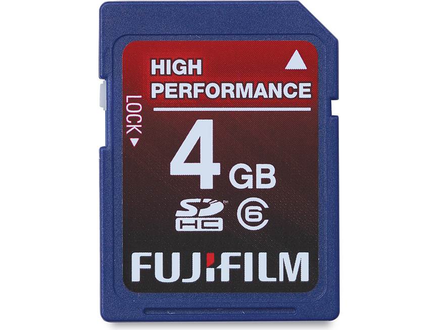 Fujifilm SDHC Memory Card (4GB) Speed Class 6 (4GB) at Crutchfield