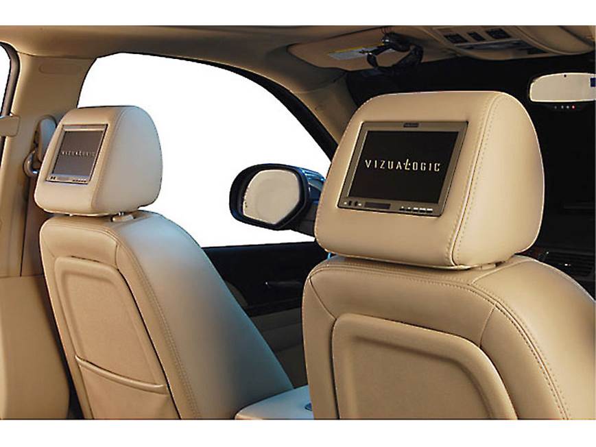 Vizualogic Video Headrests Package Two Ebony leather headrests with ...