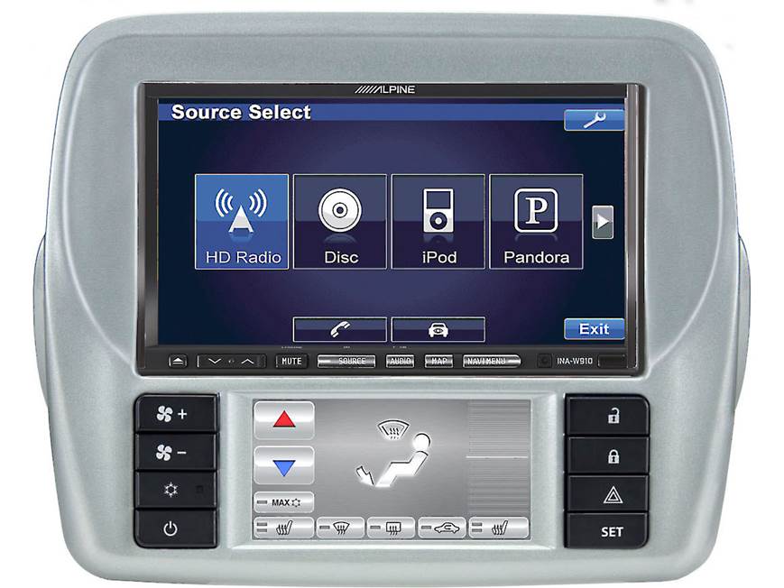 Alpine INA-W910 Perfect Fit for Camaro Alpine GPS receiver with dash ...
