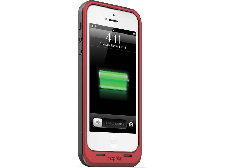 mophie juice pack air (Red) iPhone® 5/5S case with Lightning™ connector ...