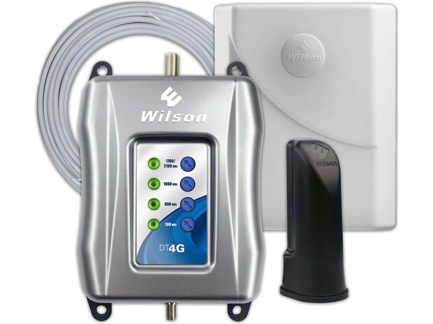Wilson DT 4G Five-band desktop cellular signal booster kit at Crutchfield