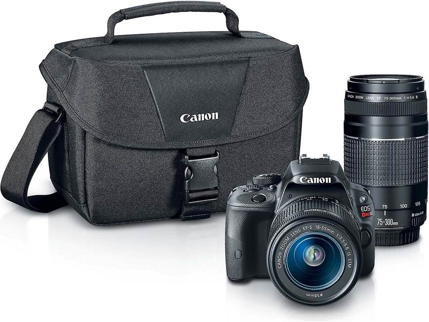 Canon SL1 Two Zoom Lens Bundle Compact 18-megapixel digital SLR camera ...