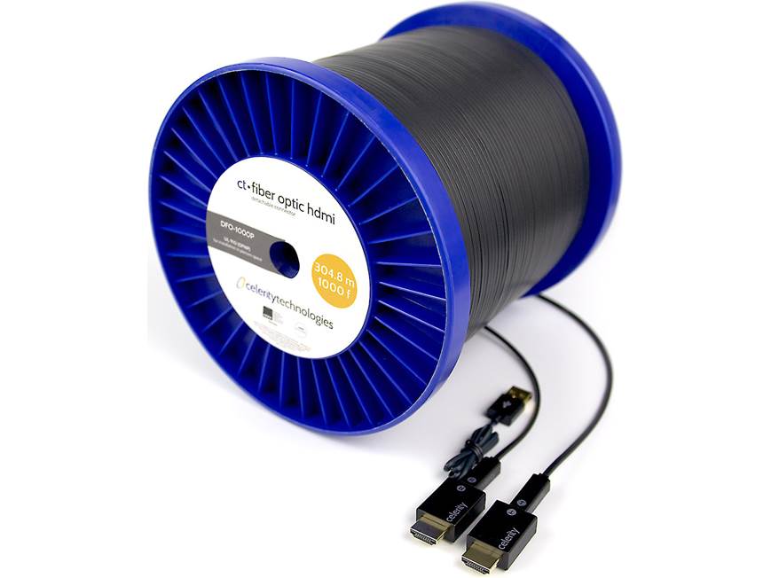 Celerity Technologies Detachable Fiber Optic HDMI Cable (1000 feet ...