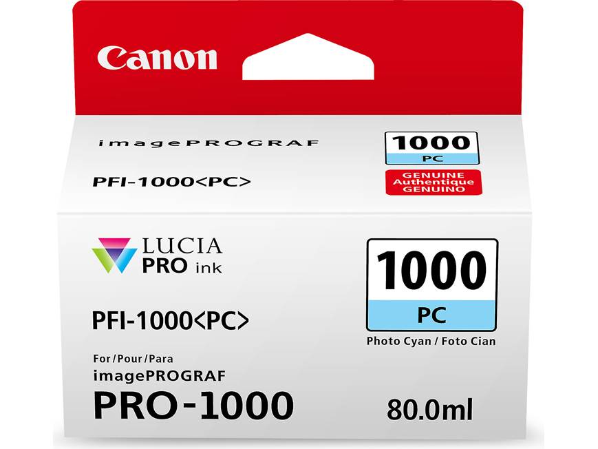 Canon PFI-1000(PC) Photo cyan ink tank for imagePROGRAF PRO-1000 Canon ...