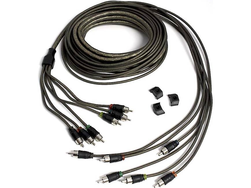 Wet Sounds WW-RCA-6CH (5-meter) Marine-rated 6-channel RCA cable (5 ...