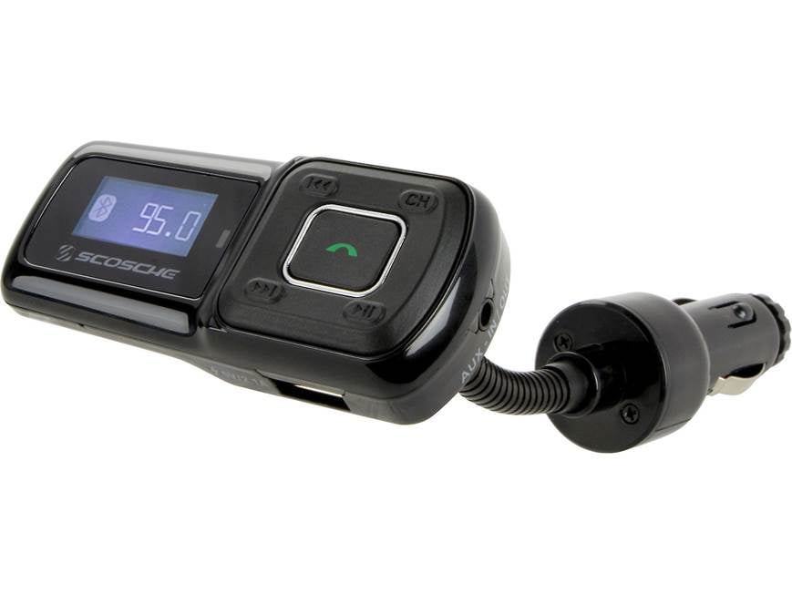 Scosche BTFreq™ Bluetooth® FM transmitter with USB and AUX inputs at ...