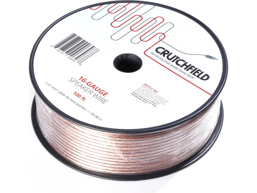 Crutchfield Speaker Wire (100-ft. roll) 16-gauge wire (100-ft. roll) at ...