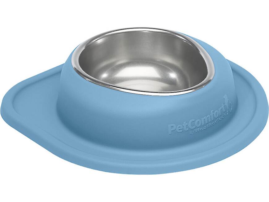 WeatherTech Single Low Pet Feeding System (Blue) One 32 oz. stainless ...