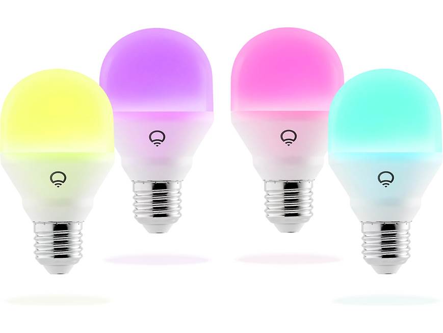 LIFX Mini Color 4-Pack Four colorful LED light bulbs with Wi-Fi® at ...
