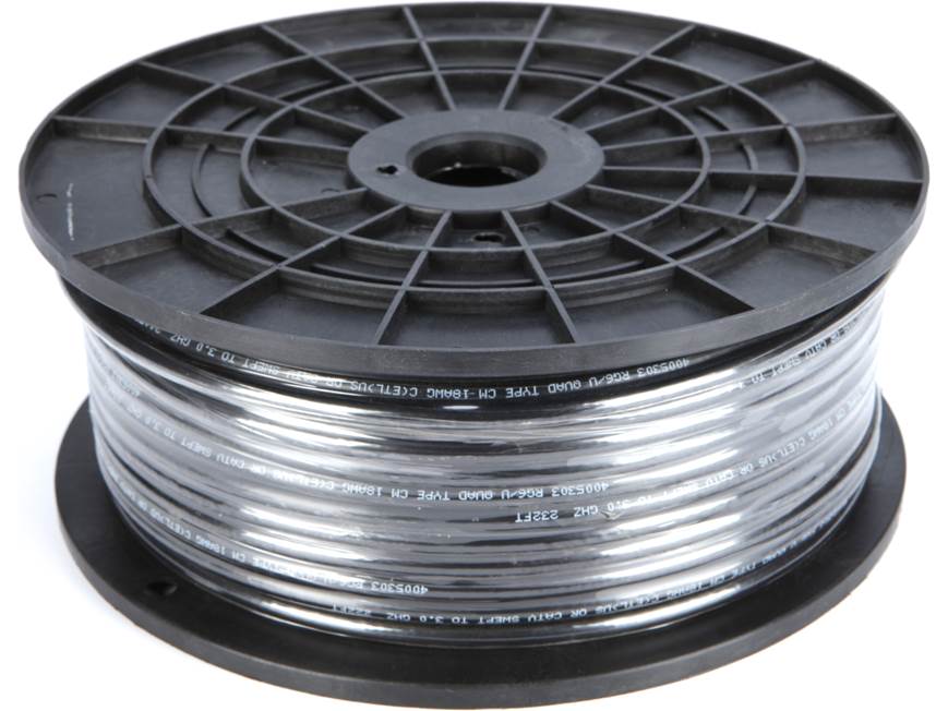 Metra ethereal RG6Q (250 feet) Quad-shield RG-6 coaxial cable (250 feet ...