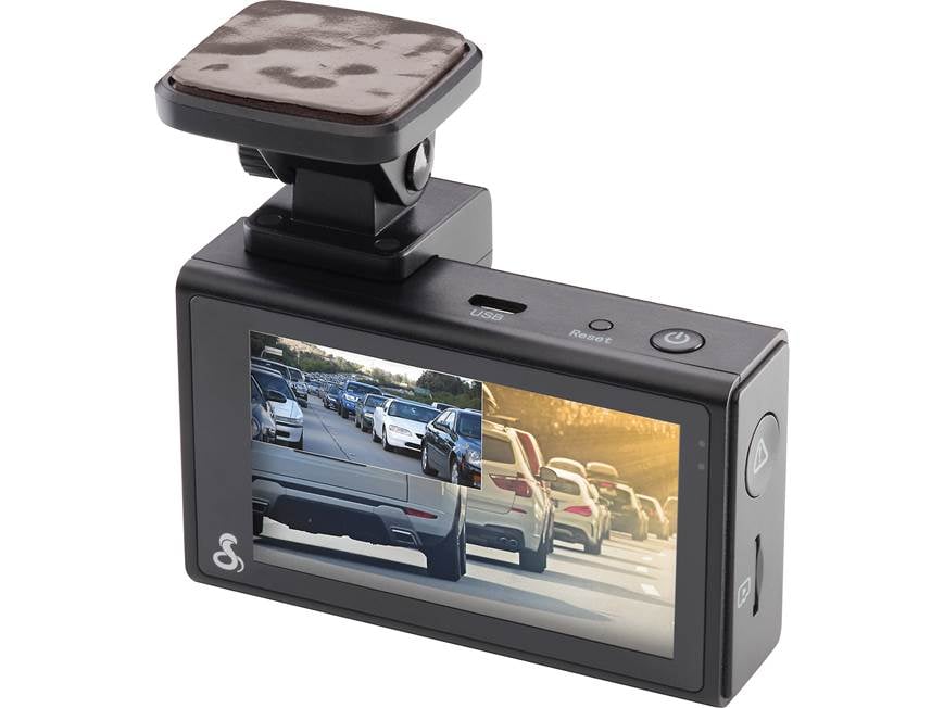 Cobra SC200 Quad HD dash cam with GPS, Bluetooth®, and Wi-Fi at Crutchfield