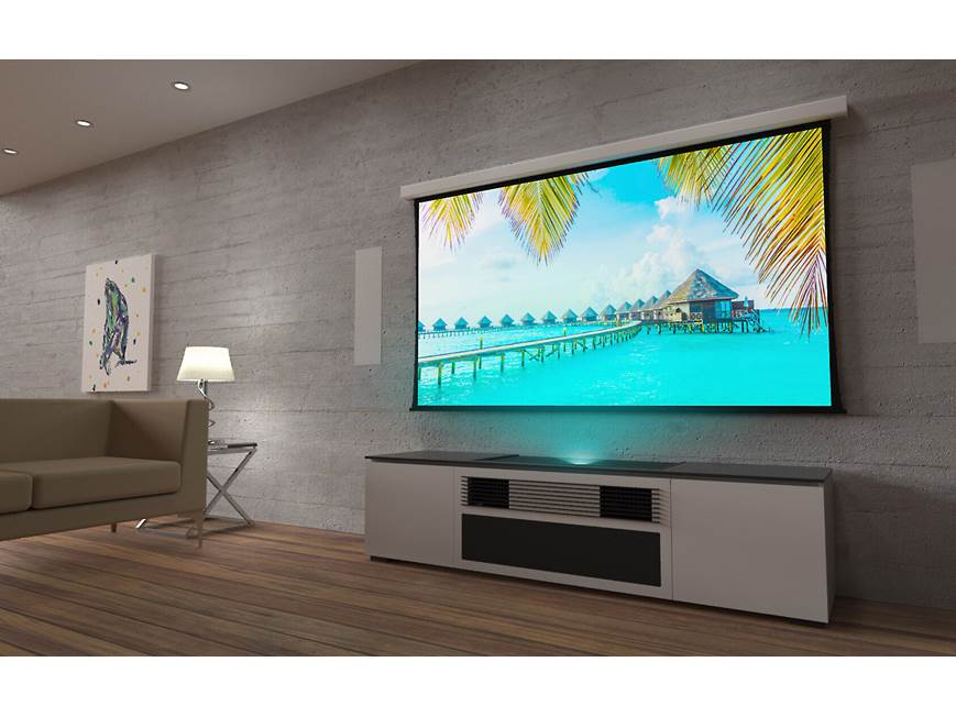 Screen Innovations Solo Pro 2 (100") Cordless, motorized, tab-tensioned ...