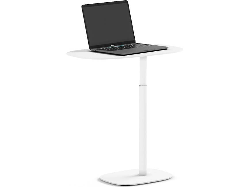 BDI Serif 1045 (Salt) Adjustable lift table for laptop or tablet (Salt ...