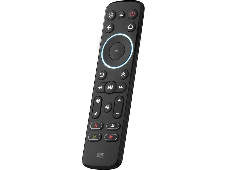 One For All Streamer Remote 3-device remote with buttons for streaming ...