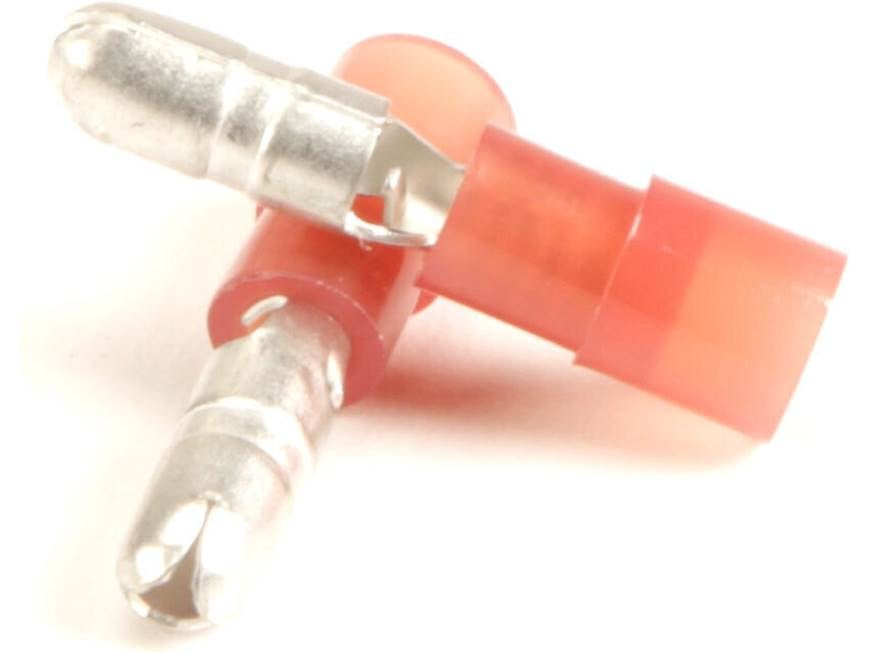 Install Bay RNMB (100-pack) Red nylon insulated male bullet connectors ...